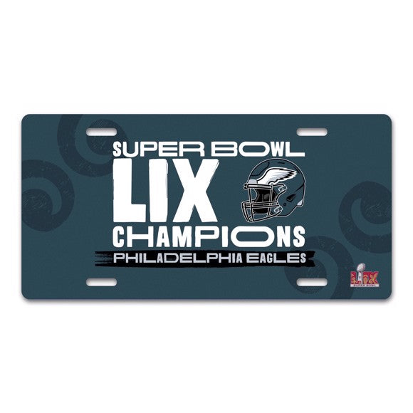 Philadelphia Eagles Super Bowl Champions Metal License Plate – Sports Fanz