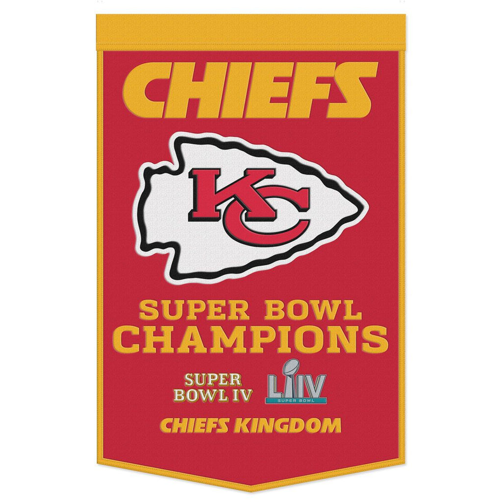 Kansas City Chiefs Super Bowl Champions Wool Banners - 24"x38" – Sports ...