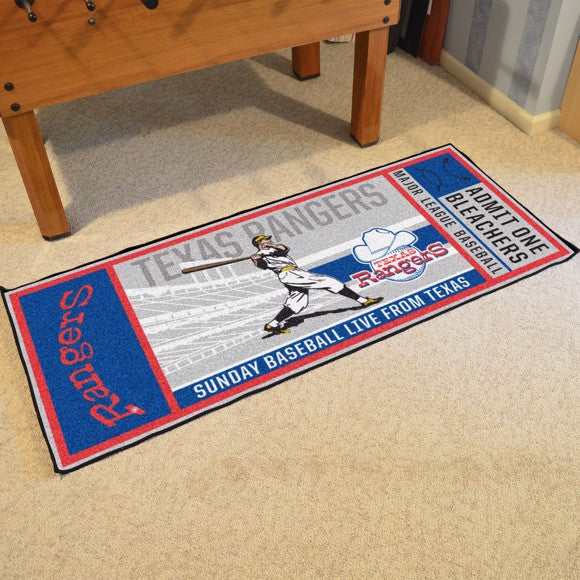 Texas Rangers Retro Logo Runner - 30"x72" – Sports Fanz