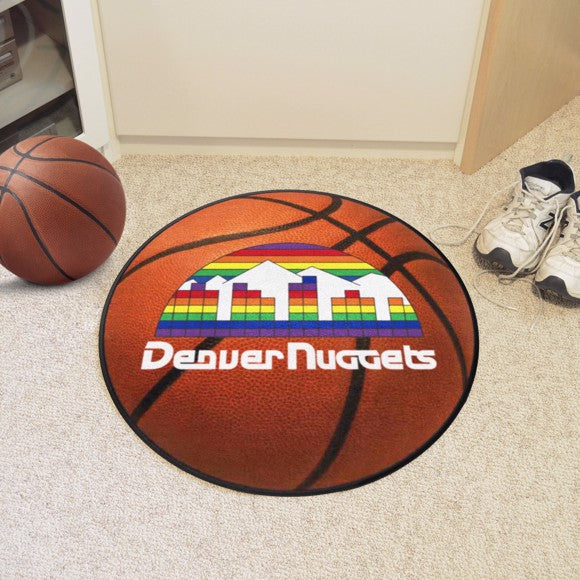 Denver Nuggets Retro Logo Basketball Mat - 27" – Sports Fanz