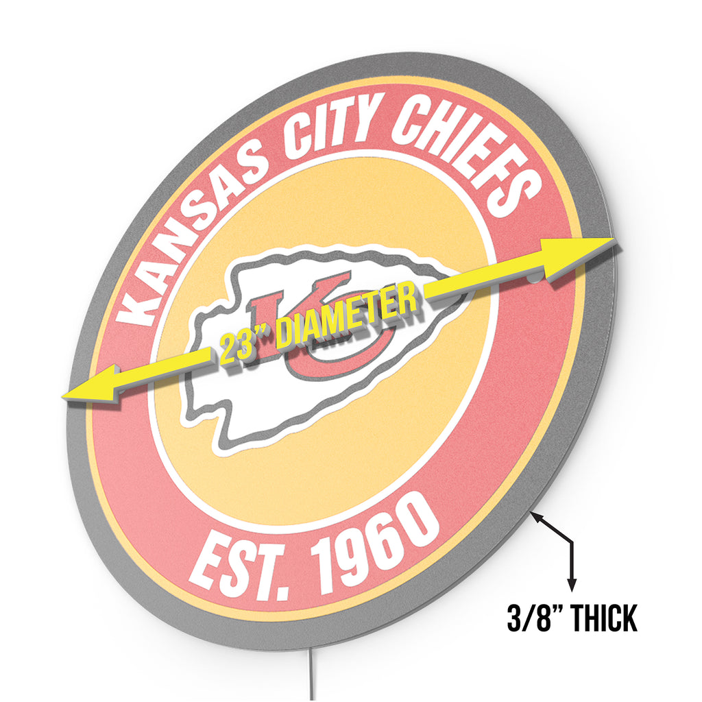 Kansas City Chiefs Establish Date LED Lighted Sign – Sports Fanz