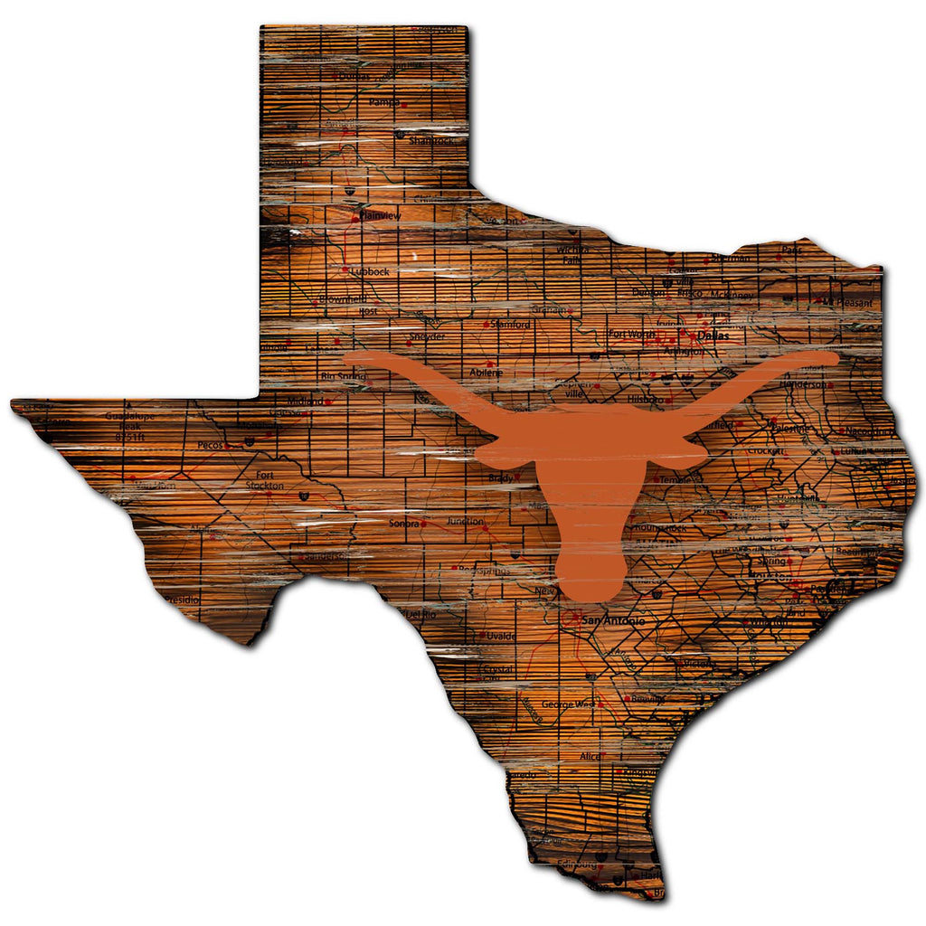 Alabama Crimson Tide Distressed State Logo Wood Sign - Sports ...