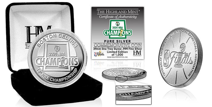 Boston Celtics 2024 NBA Champions Pure Silver Coin – Sports Fanz