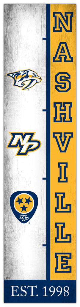 Nashville Predators Team Logo Evolution Wood Sign - 6"x24" – Sports Fanz