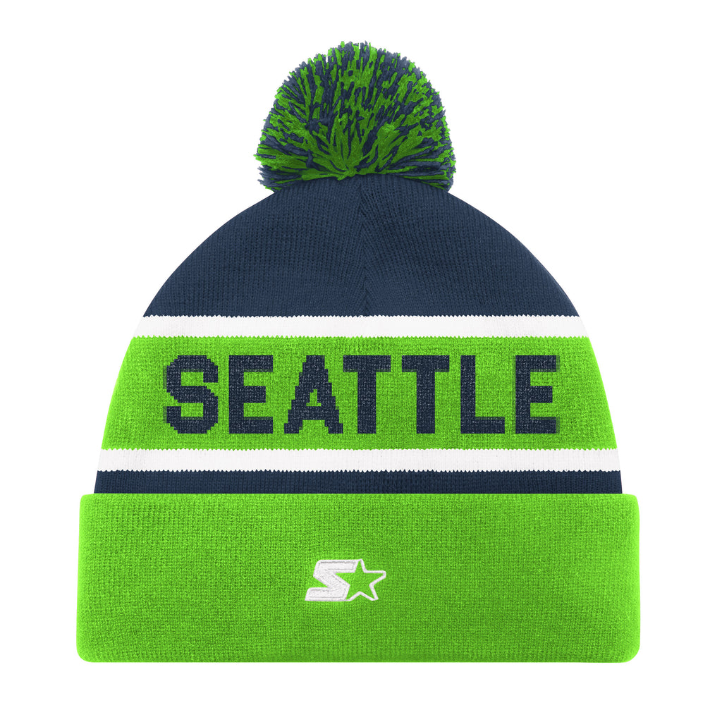 Seattle Seahawks Pom Knit By Starter – Sports Fanz