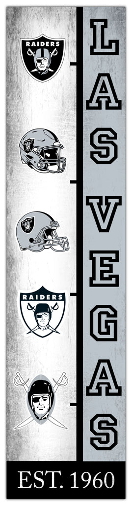 Las Vegas Raiders Team Logo Evolution Wood Sign - 6"x24" – Sports Fanz
