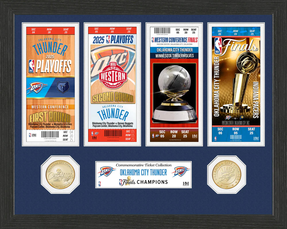 Oklahoma City Thunder 2025 Road to the NBA Championship Ticket & Bronz ...