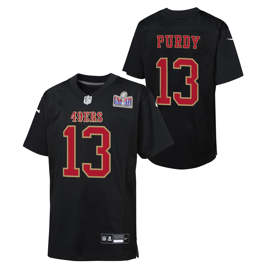Brock Purdy San Francisco 49ers #13 Super Bowl LVIII Patch Carbon Game ...