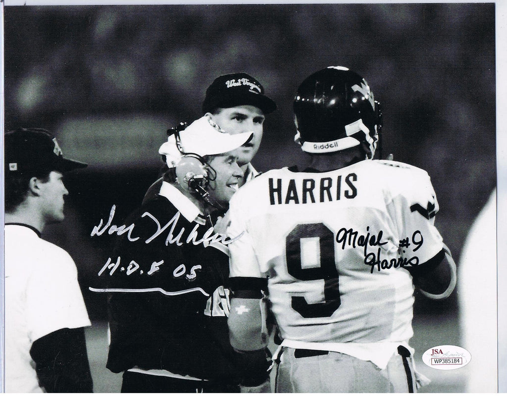 Don Nehlen & Major Harris Dual Signed 8x10 Photo – Sports Fanz