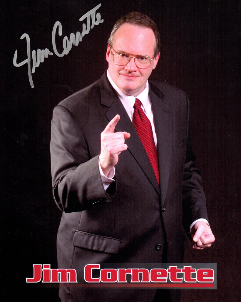 Jim Cornette Autographed 8x10 Photo WWF WWE WCW NWA ROH GFW – Sports Fanz