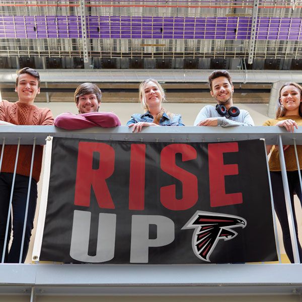 Atlanta Falcons Deluxe Flag - 3'x5' RISE UP – Sports Fanz