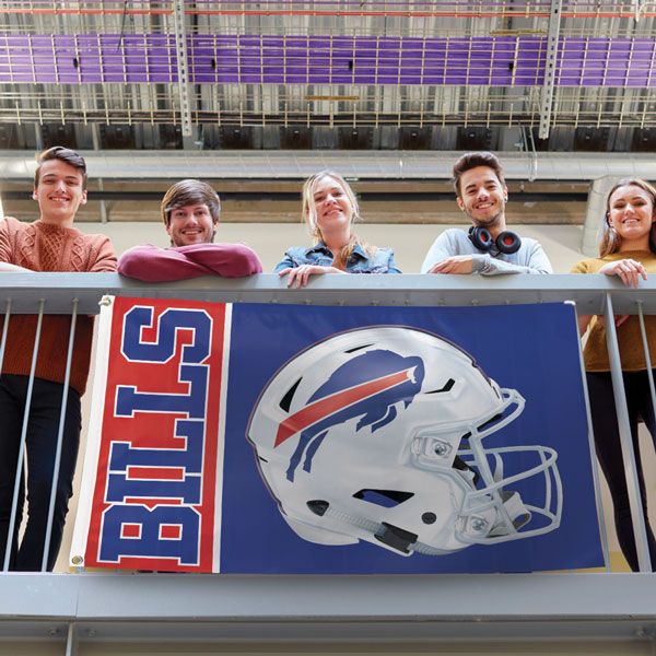 Buffalo Bills Wordmark Hemet Deluxe Flag - 3'x5' – Sports Fanz