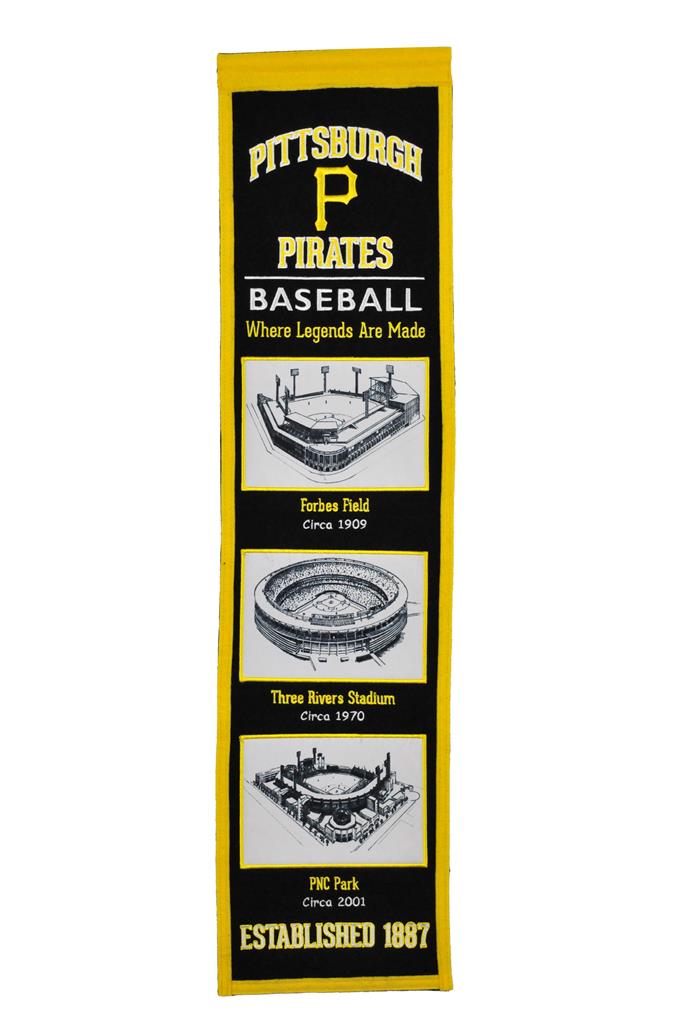 Pittsburgh Pirates Stadium Evolution Heritage Banner - 8"x32" – Sports Fanz