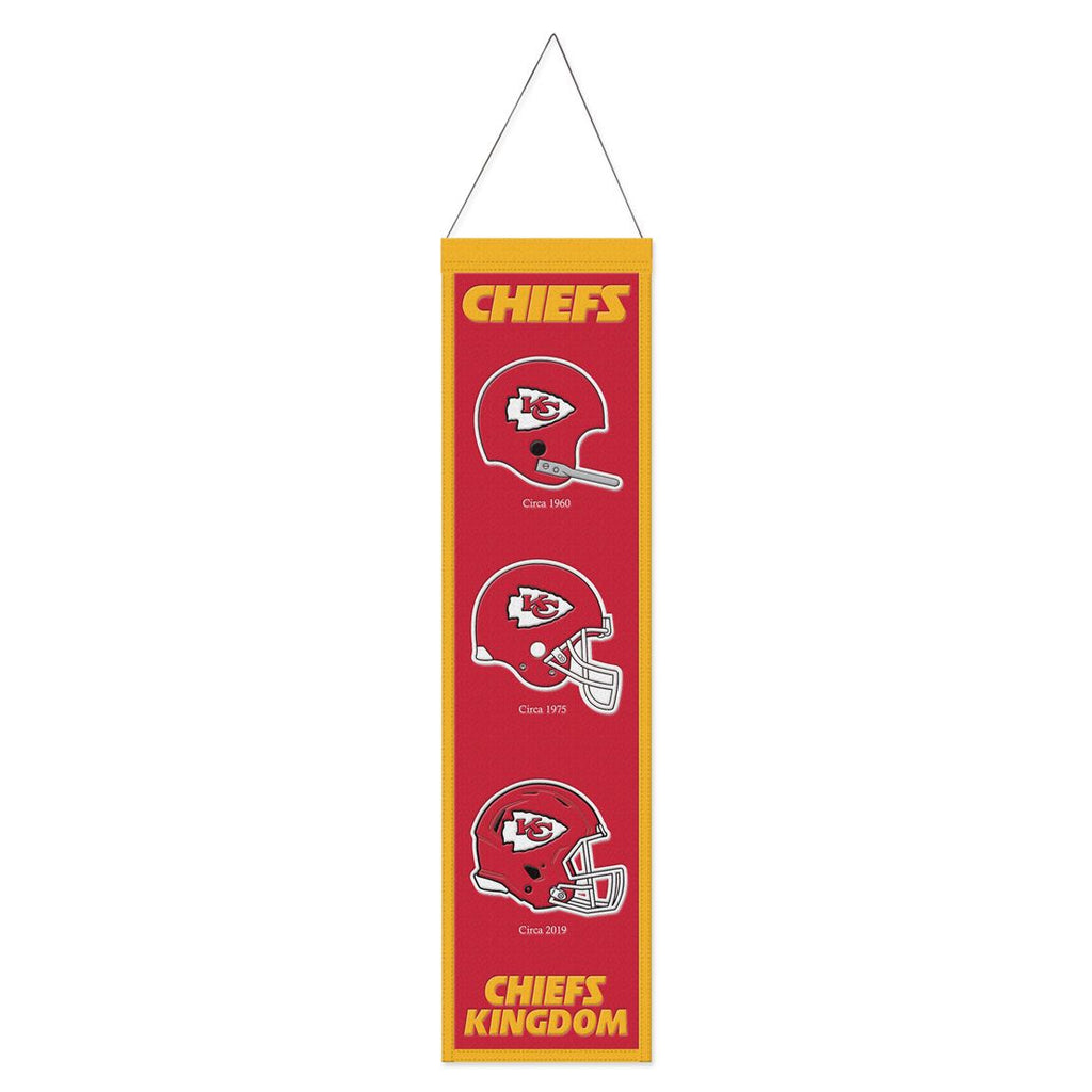 Kansas City Chiefs Logo Evolution Wool Banner - 8"x32" – Sports Fanz