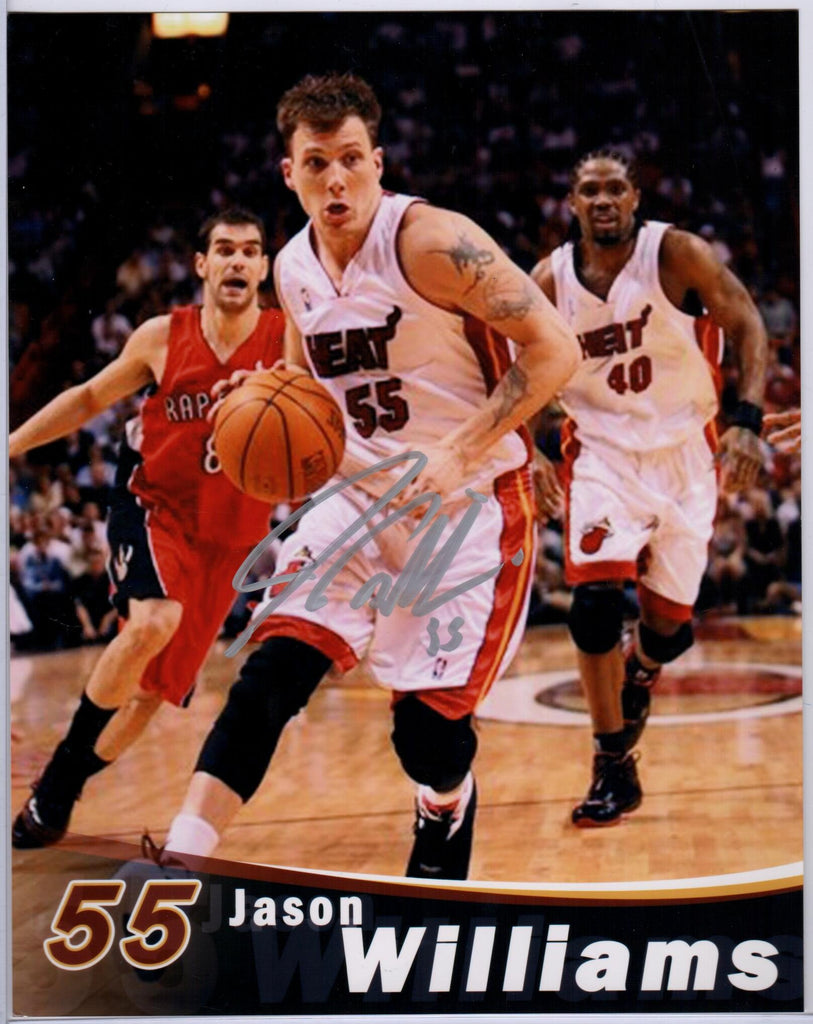 Jason Williams Miami Heat Signed 8x10 Photos White Chocolate – Sports Fanz