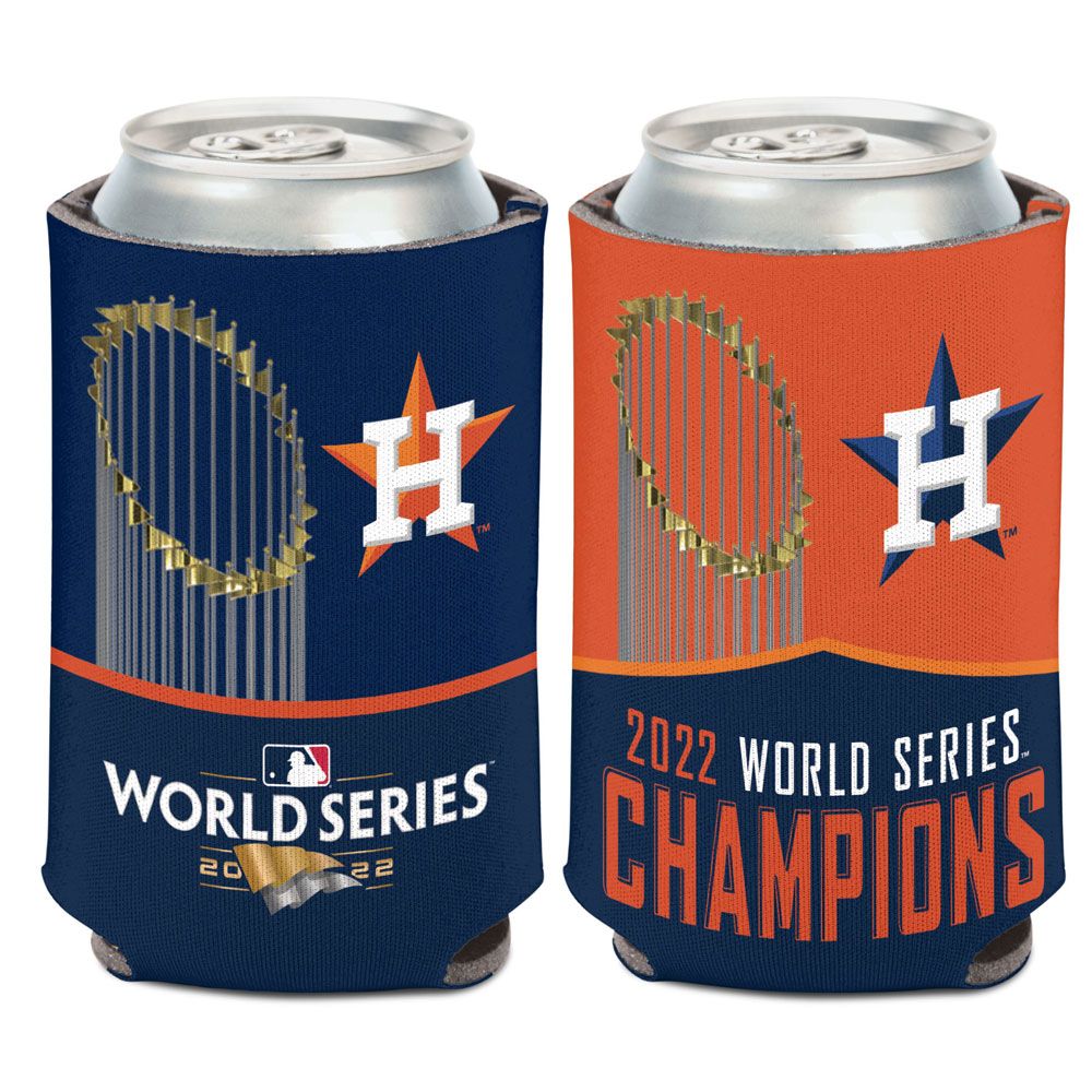 Houston Astros 2022 World Series Champs 12oz. Can Cooler Trophy ...