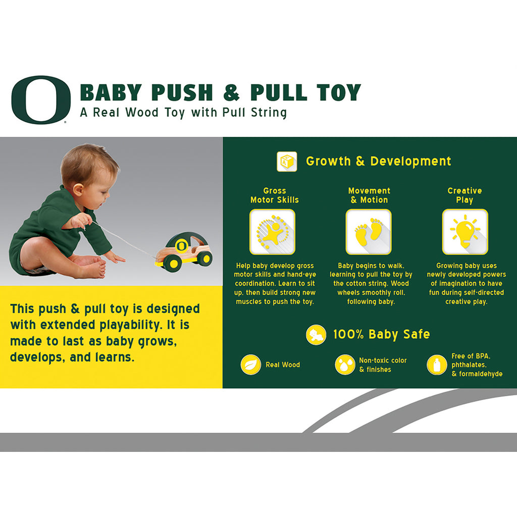 Oregon Ducks Push & Pull Toy – Sports Fanz