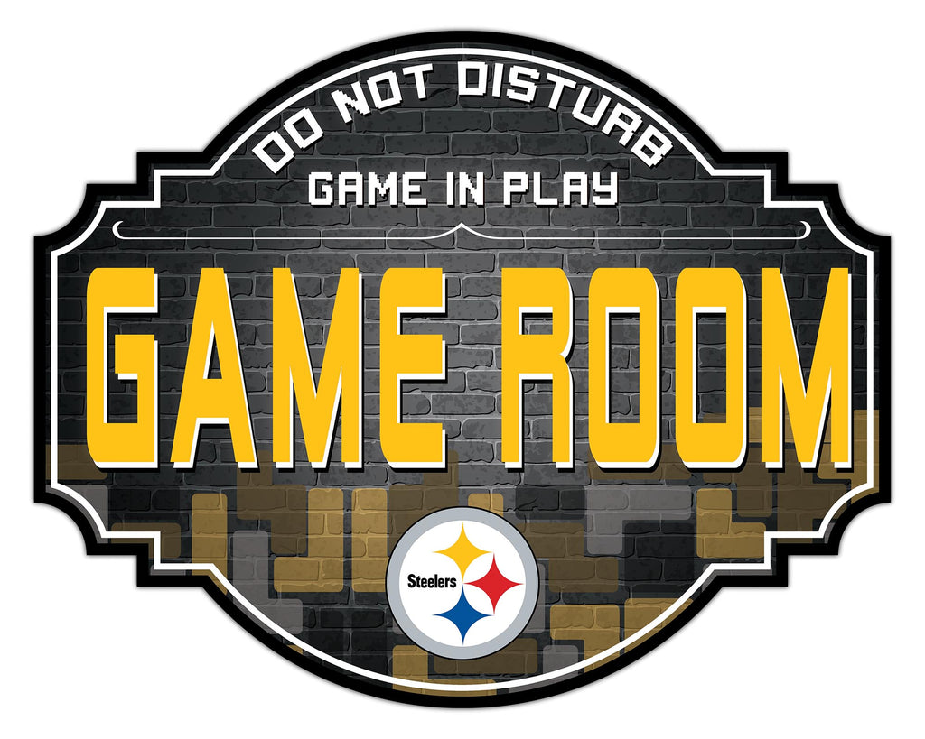Pittsburgh Steelers Game Room Wood Tavern Sign -24" – Sports Fanz