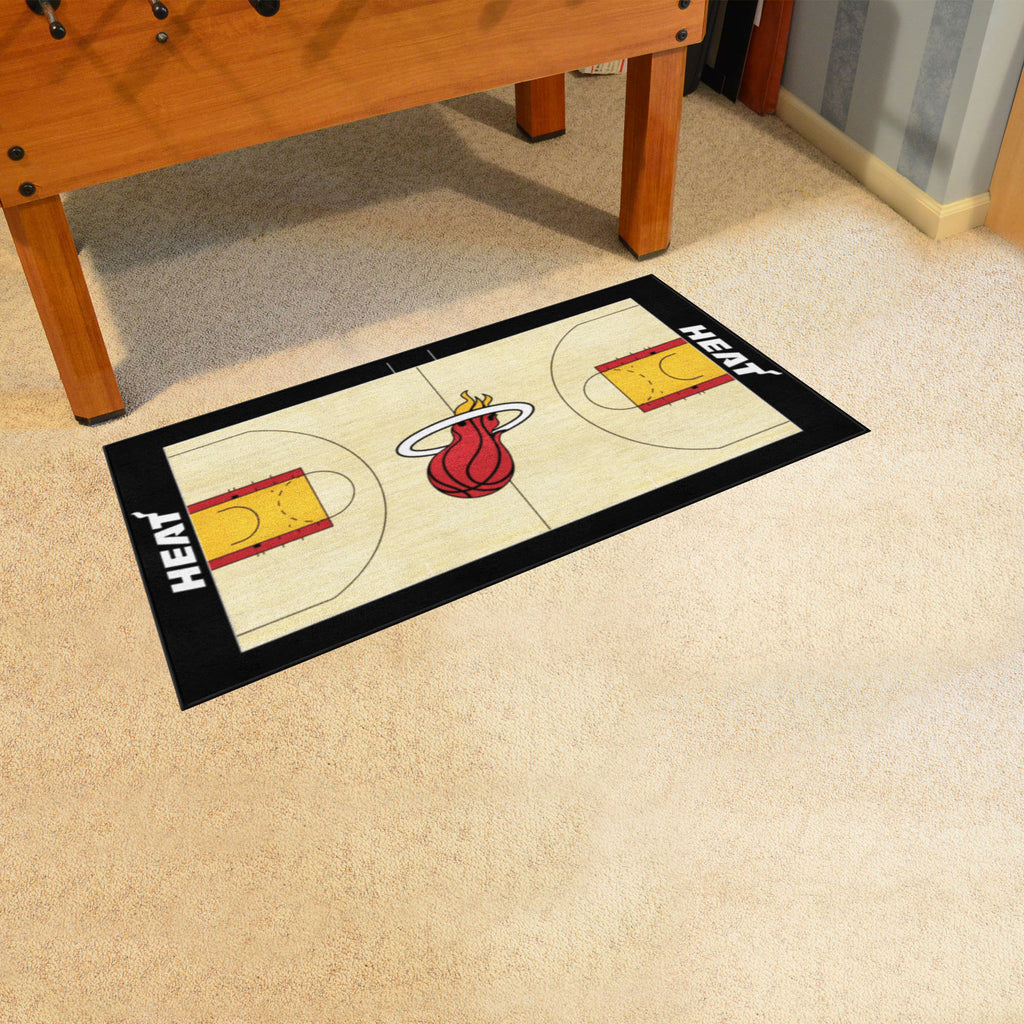 Miami Heat Basketball Court Runner - 30"x54" – Sports Fanz