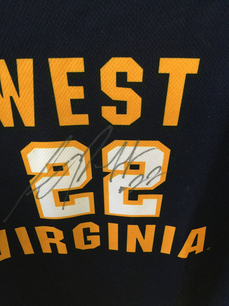 Alex Ruoff West Virginia Mountaineer Signed #22 WVU Basketball Jersey ...