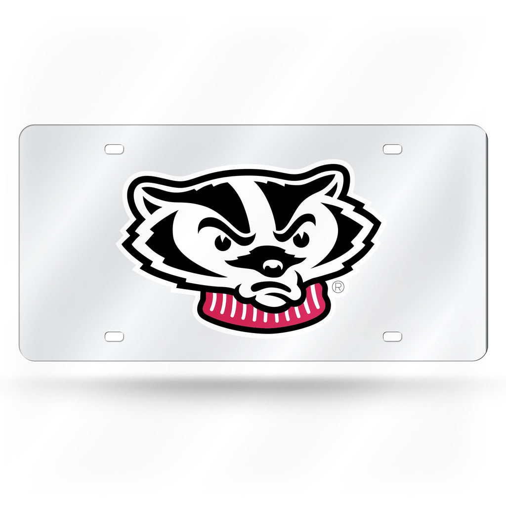Wisconsin Badgers Chrome Laser Tag License Plate – Sports Fanz