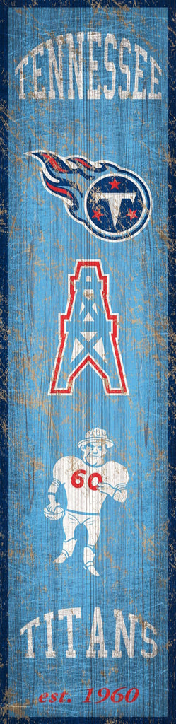 Tennessee Titans Heritage Banner Vertical Sign - 6"x24" – Sports Fanz