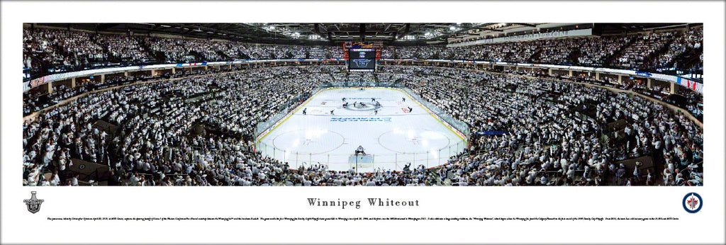 Winnipeg Jets MTS Center Whiteout Game Panoramic Picture – Sports Fanz