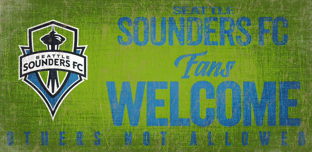 Seattle Sounders Fans Welcome Wood Sign - 12" x 6" – Sports Fanz