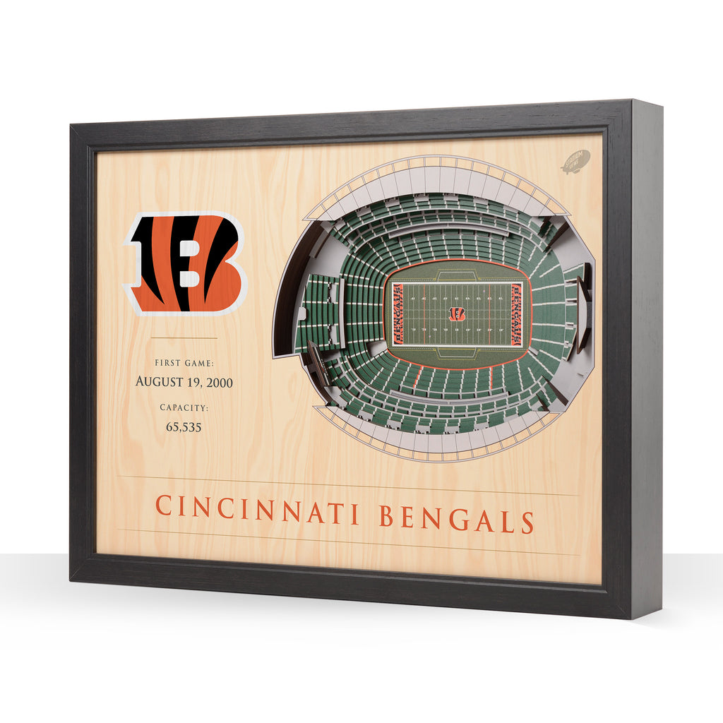 Cincinnati Bengals Stadium 3D Stadiumview Wall Art – Sports Fanz