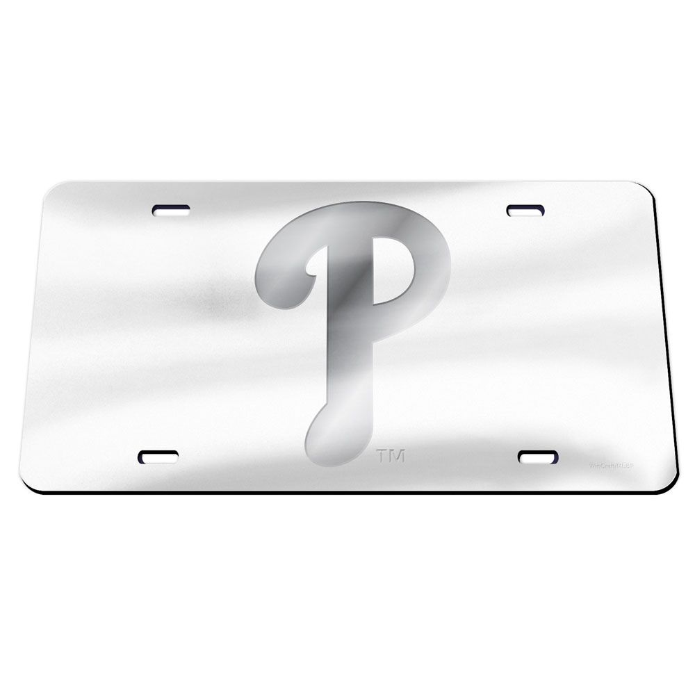 Philadelphia Phillies Frosted Chrome Acrylic License Plate – Sports Fanz