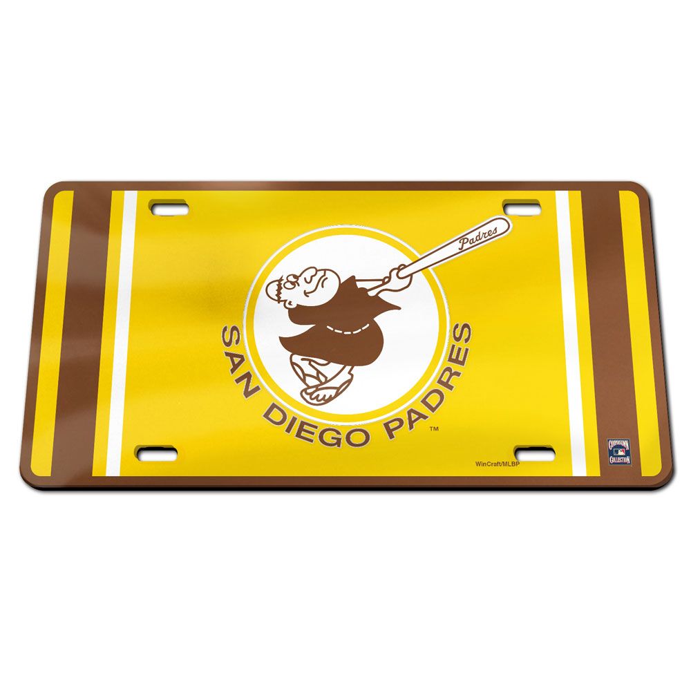 San Diego Padres Retro Acrylic License Plate – Sports Fanz