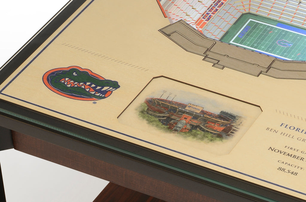Florida Gators 25 Layer Lighted StadiumView End Table – Sports Fanz