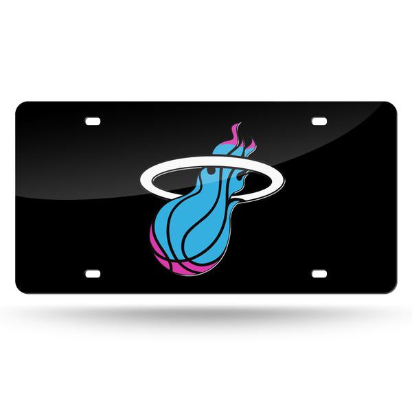 Miami Heat Vice Nights Chrome Laser Tag License Plate – Sports Fanz