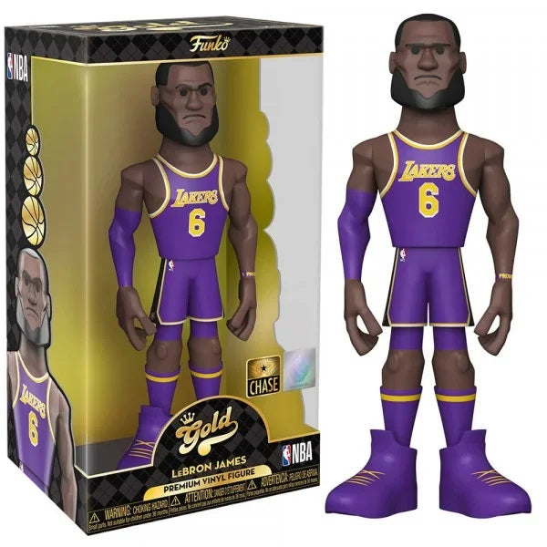 Lebron James Los Angeles Lakers NBA Funko Gold 12" CHASE NBA – Sports Fanz