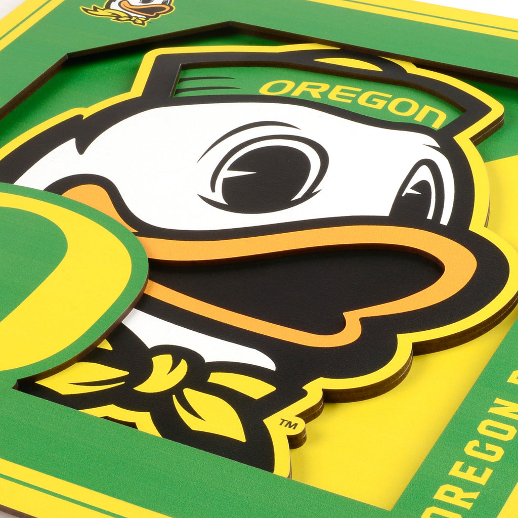 Oregon Ducks 3D Logo Series Wall Art - 12"x12" – Sports Fanz
