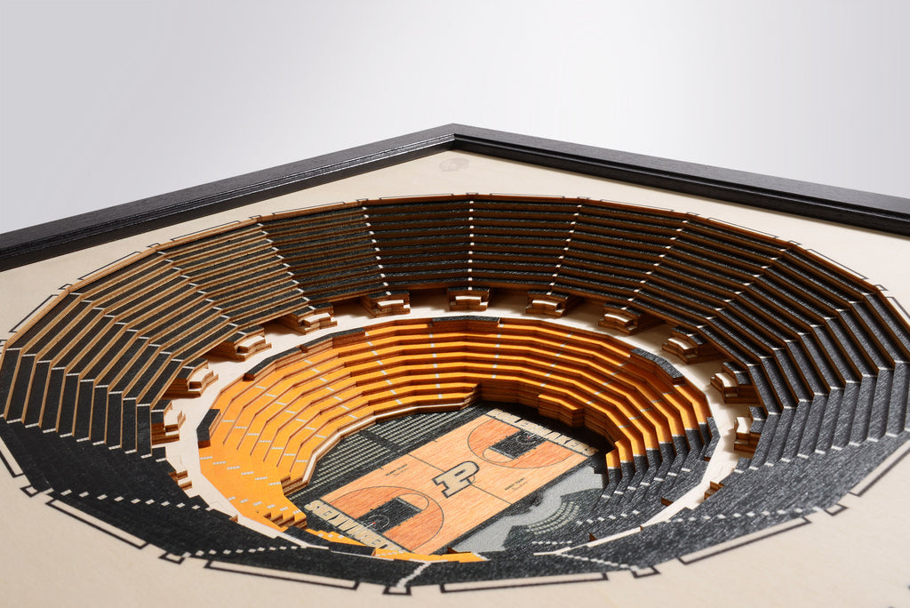 Purdue Boilermakers Basketball Mackey Arena Stadiumview 3D Wall Art ...