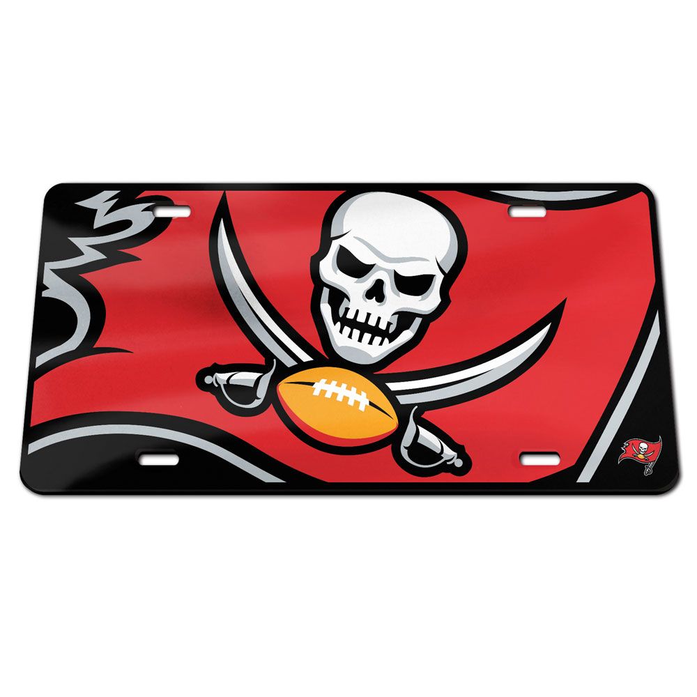 Tampa Bay Buccaneers Mega Logo Acrylic License Plate – Sports Fanz