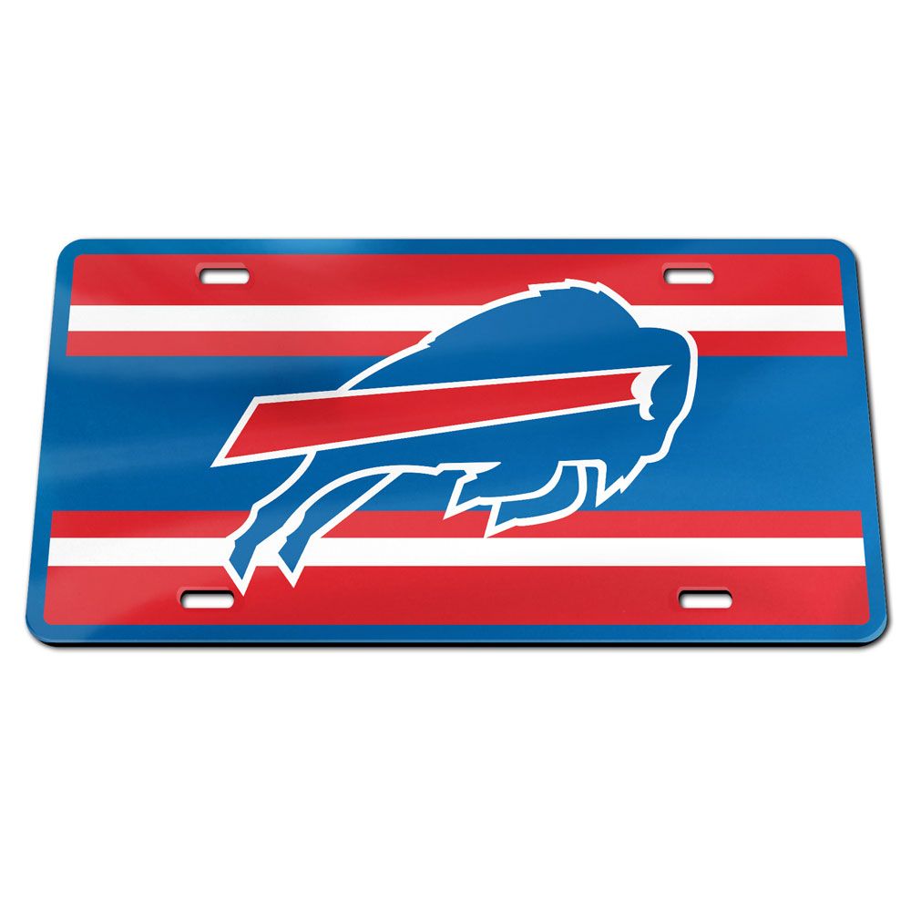 Buffalo Bills Stripes Acrylic License Plate – Sports Fanz