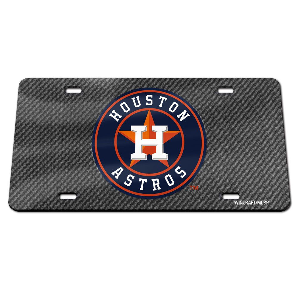 Houston Astros Carbon Fiber Acrylic License Plate – Sports Fanz
