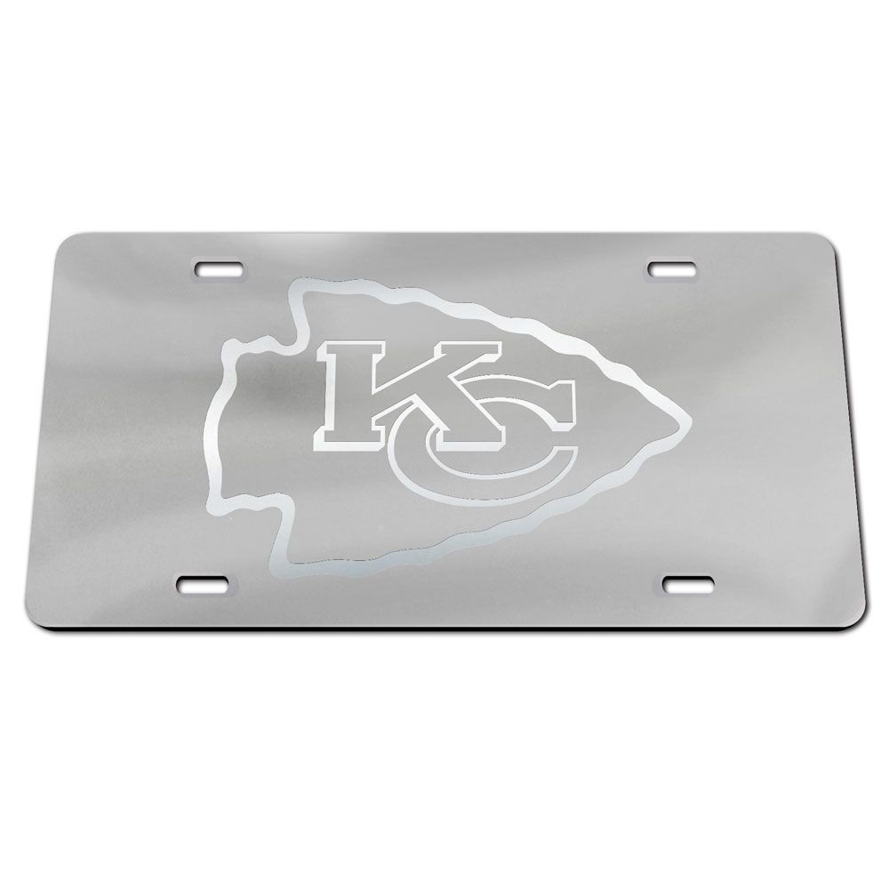 Kansas City Chiefs Frosted Acrylic License Plate – Sports Fanz