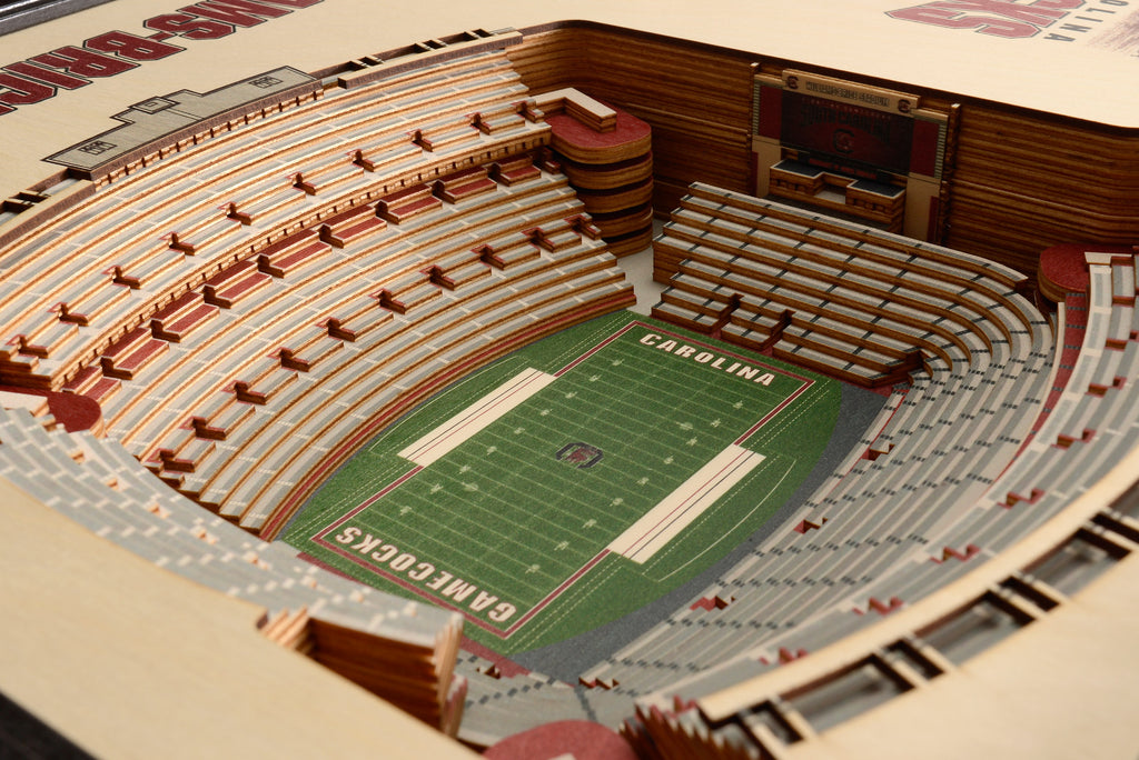 South Carolina Gamecocks Williams-Brice Stadium 3D Stadiumview Wall Ar ...