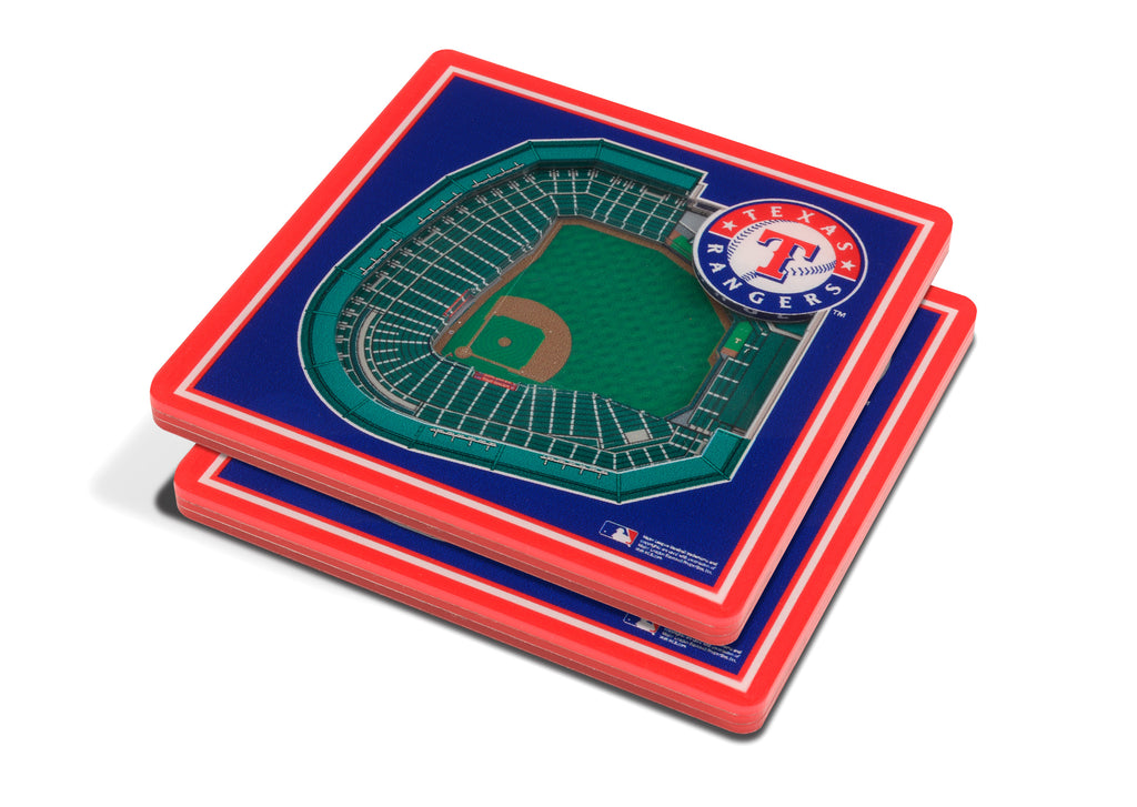 Texas Rangers 3D StadiumViews Coaster Set – Sports Fanz