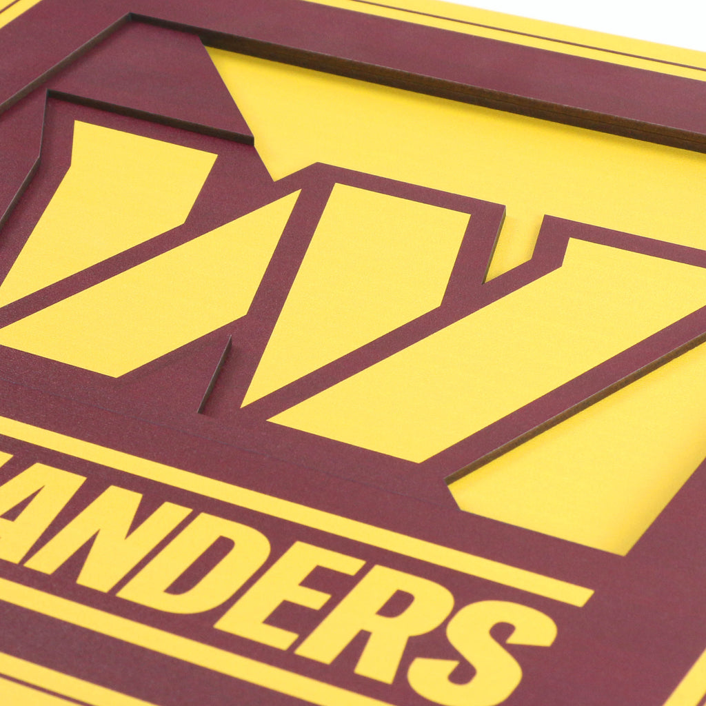 Washington Commanders 3D Logo Series Wall Art - 12"x12" – Sports Fanz
